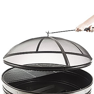 Pleasant Hearth OFW651R Colossal Fire Pit, Black