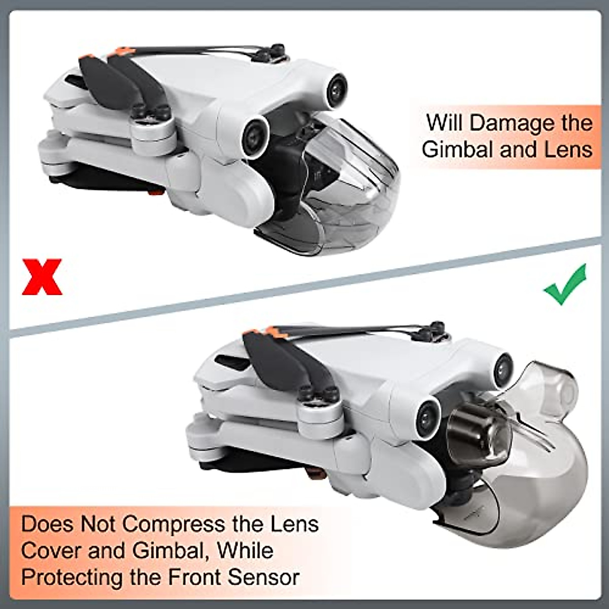 GardTok Mini 3 Pro Gimbal Protector, Lens Cover Dustproof Cap, Lens Hood Gimbal Guard for DJI Mini 3 Pro Drone Accessories