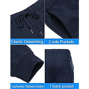 COOFANDY Men's 2 Piece Outfits Sweatsuit Slim Fit Hoodie Tracksuit Sets Fashion Jogging Athletic Suits