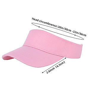 Kids Sun Visor Hat Toddler Baseball Hats Adjustable UV Protection Summer Outdoor Sports Caps for Girls Boys 6-10 Years Old Pink 6-10 T