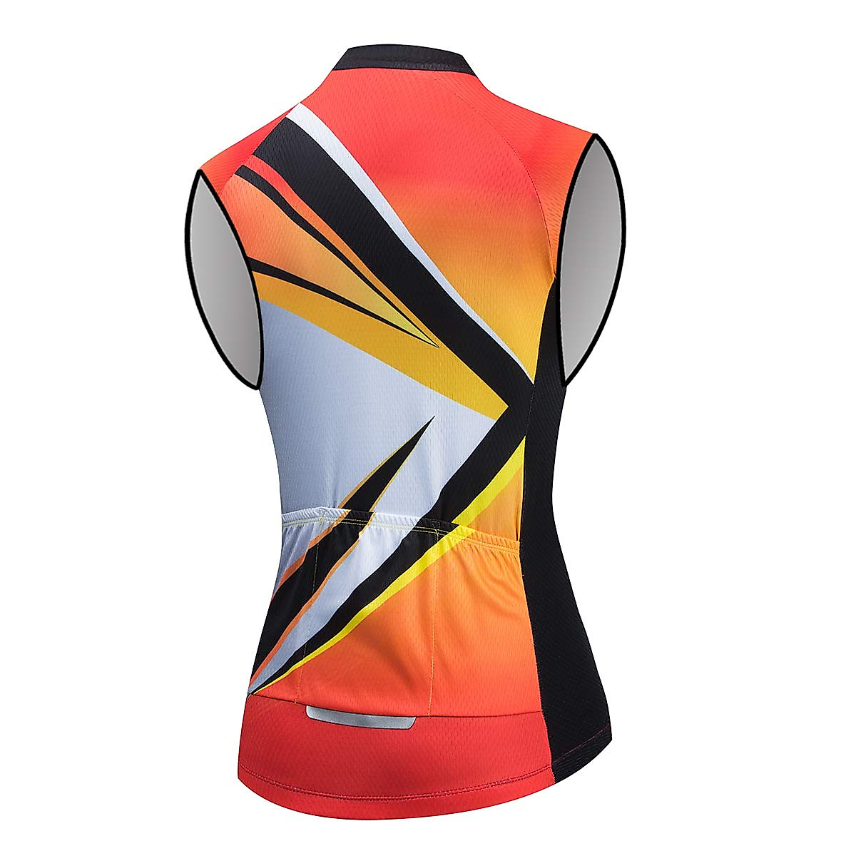 Aogda Cycling Jerseys Team Bike Vest Shirts Women Biking Sleeveless Clothing（Q, X-Large）