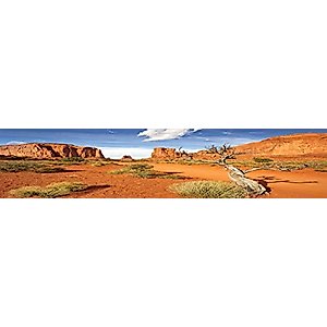 Reptile Habitat Background; Monument Valley with Tree, for Zoo Med 40 gal. 36Lx18Wx18H Terrarium, 3-Sided Wraparound