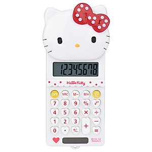 Cute calculator,5.9 * 2.6in,Powered by batteries(Included) 8 Digit with LCD Display,kids calculator,calculator for school,mini calculator,cartoon calculator,Handheld calculator,kawaii calculator