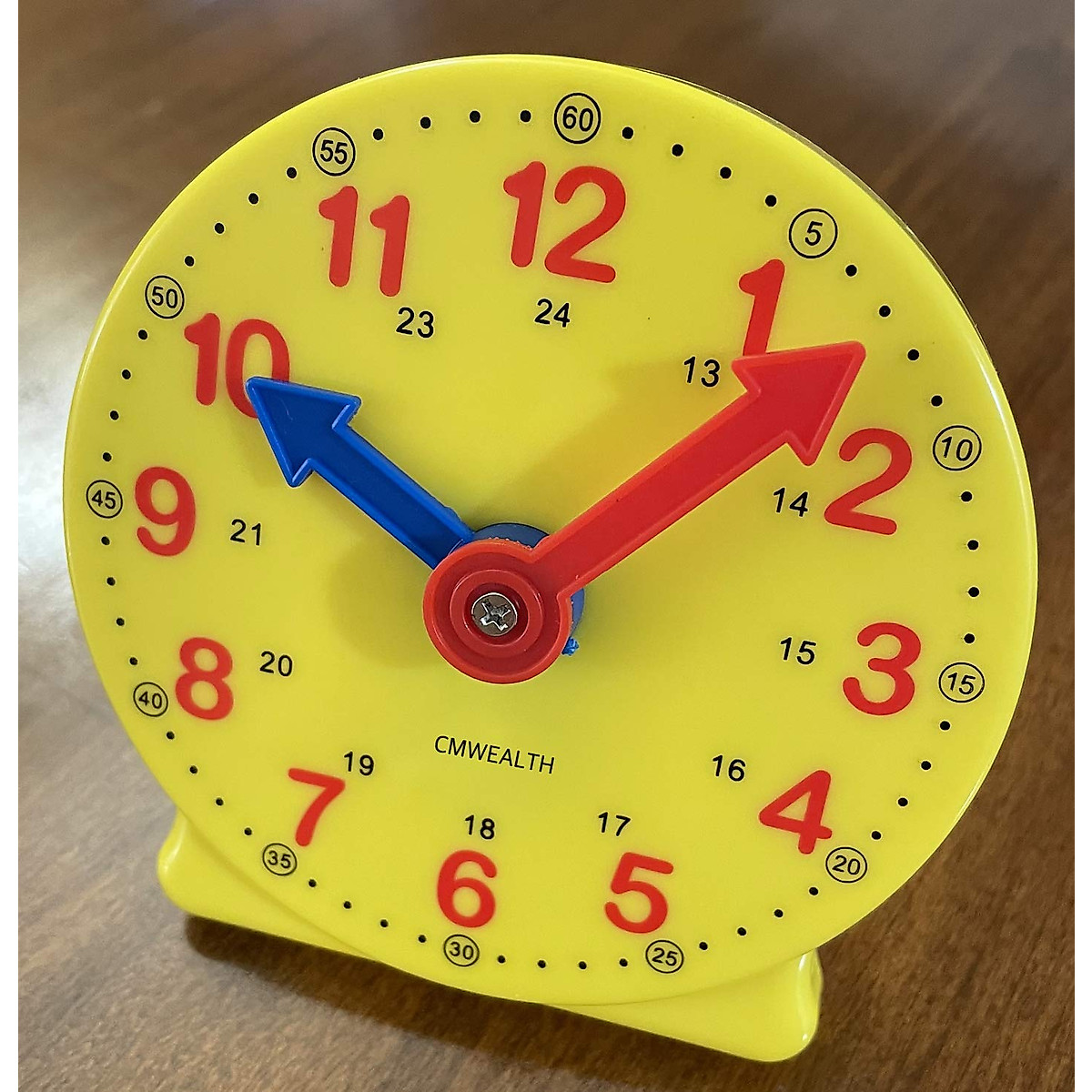CM Wealth Learning Clock for Kids, Student Learning Clocks Teaching Time 12/24 Hours Geared Clock 4+Years Seller