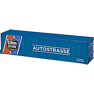 Hot Wheels Strasse, Autobahn, Autostrasse Container Set, 5 1:64 Scale Cars in Collectible Container, Metal/Metal & RealRiders, Gift for Collectors