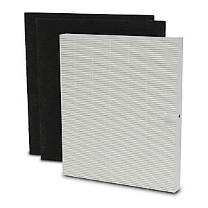 NATURAL-BREEZE Replacement HEPA Filter and carbon activated filter comparable to AP-1512HH, compatible with AP-1512HH Mighty Air Purifier