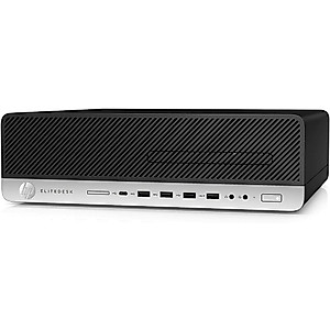 HP EliteDesk 800 G4 SFF Desktop PC, Intel Core i7-8700 3.20GHz, 16GB DDR4, 512GB SSD, WiFi, BT, Window 10 Professional (Renewed), Black