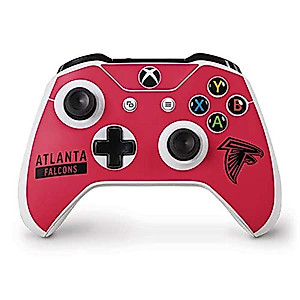 Skinit Decal Gaming Skin Compatible with Xbox One S Controller - Officially Licensed NFL Atlanta Falcons Red Performance Series Design