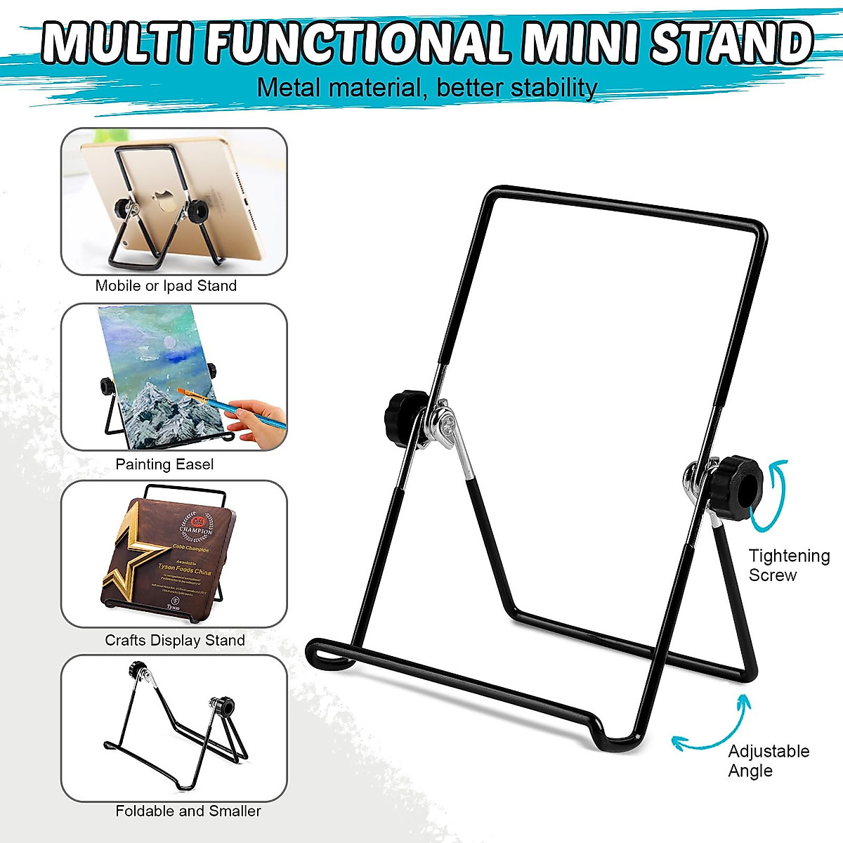 Art Paint Set for Kids, Painting Supplies Kit with 5 Canvas Panels, 8 Brushes, 12 Acrylic Paints, Multi-Function Table Easel, Etc, Premium Acrylic Paint Set for Students, Kids and Beginner.