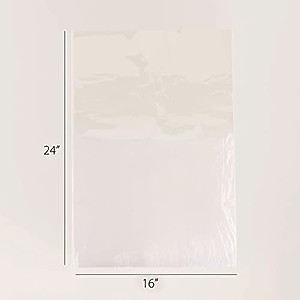 Shrink Wrap Basket Bags For Gift Baskets Clear Cellophane PVC Shrink Bags 16"x 24" (10 Pack)