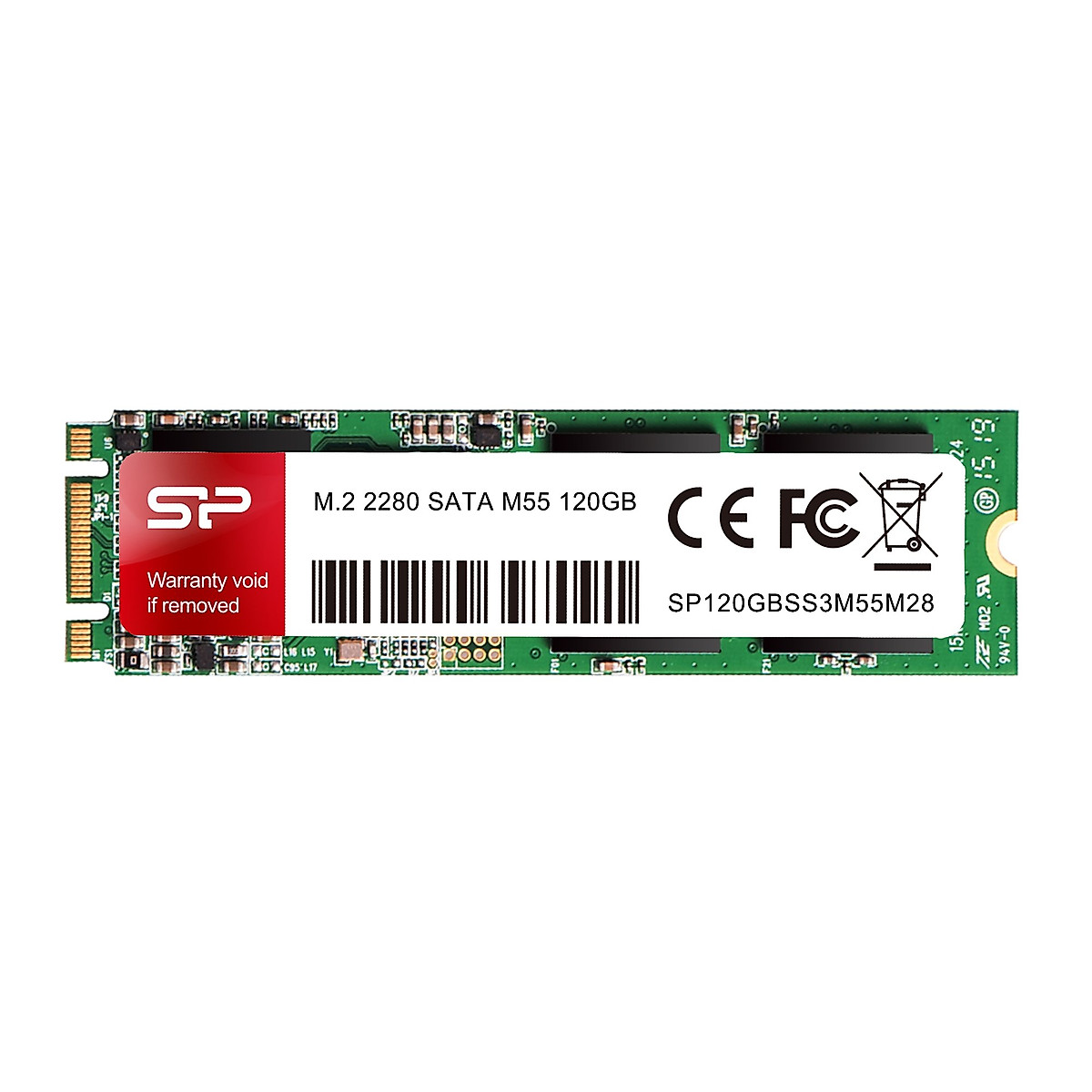Silicon Power 120GB M55 M.2 2280 SSD With R/W Up To 550MB/s (SLC Cache for Speed Boost) SATA III Internal Solid State Drive for Ultrabooks and Tablets (SP120GBSS3M55M28)