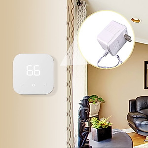 24V Doorbell Transformer Adapter Compatible with Nest Honeywell Ecobee Sensis All Versions of Ring Video Doorbells Thermostats Power Supply Adapter (26FT White, 12.0, Watts)