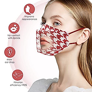 SOOQOO KF94 Mask,60 Pack Disposable Printed Face Mask,Pack of 6(Audlt)