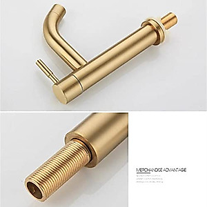Brushed Gold Bathroom Basin Single Hole Cold Handle Shower Head Faucet Bath For Kitchen Sink Water Tap Toilet Hardware,Sliver short