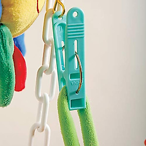 Dreambaby Toy Chain Organizer with Clips - Baby Plush Holder - Model L692