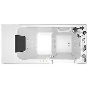 American Standard 2848.119.CRW Acrylic Whirlpool and Air Spa 28"x48" Right Side Door Walk-In Bathtub in White