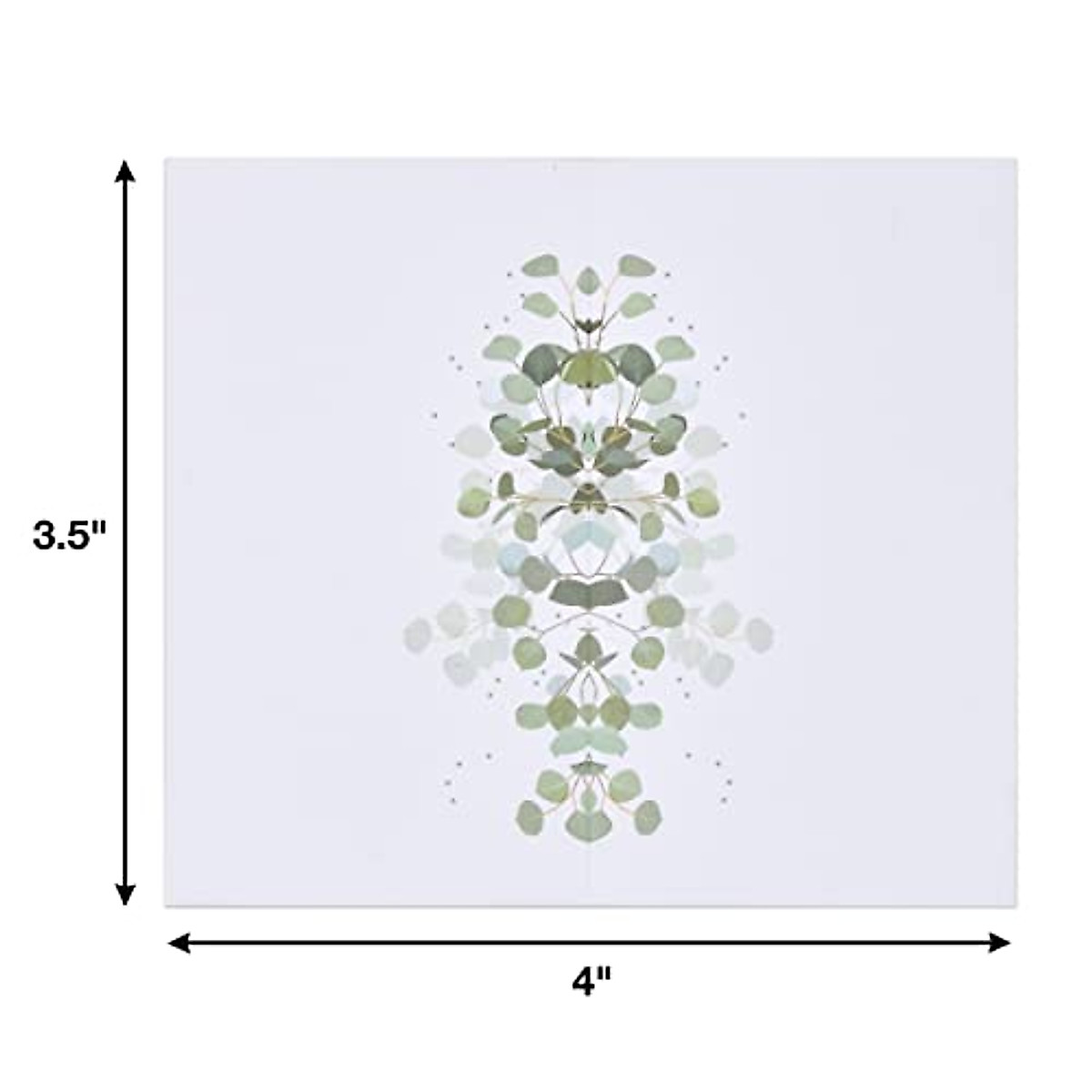 100 Pack Eucalyptus Greenery Place Cards Green Leaves Seating Name Card Wedding Table Setting Folded Tent Cards for Baby Shower Dinner Weddings Reception Tables Placement Party Decorations 2" x 3.5"