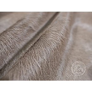 Genuine Taupe Cowhide Rug 6 x 7-8 ft. 180 x 240 cm