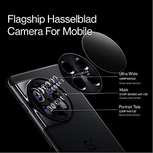 OnePlus 11 5G | 8GB RAM+128GB | Dual-SIM | Titan Black | US Factory Unlocked Android Smartphone | 5000 mAh battery | 80W Fast charging | Hasselblad Camera | 120Hz Fluid Display | 4nm Processor