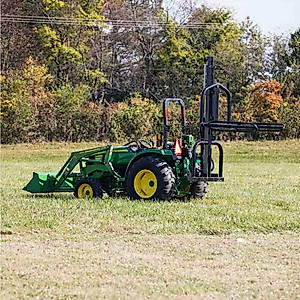 Titan Attachments 3 Point Hydraulic Hay Bale Lift Fits Category 1 and 2 Tractors