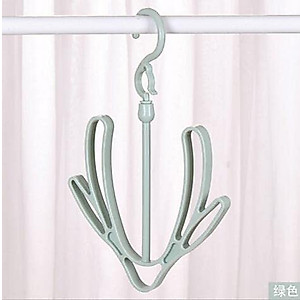 Sisnails Drying Shoe Rack Storage Bag,Windproof Shoe Rack, Drying Shoe Rack Hook, Drying Rack for Rotating Drying Racks, (Green)