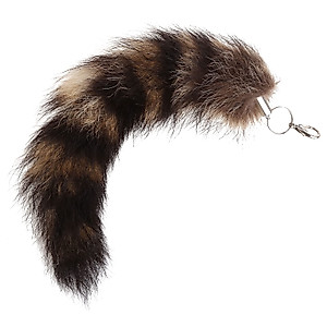 Ankexin for Key Ring Raccoon Coat Tails Chain Keychain Keyring Gift New