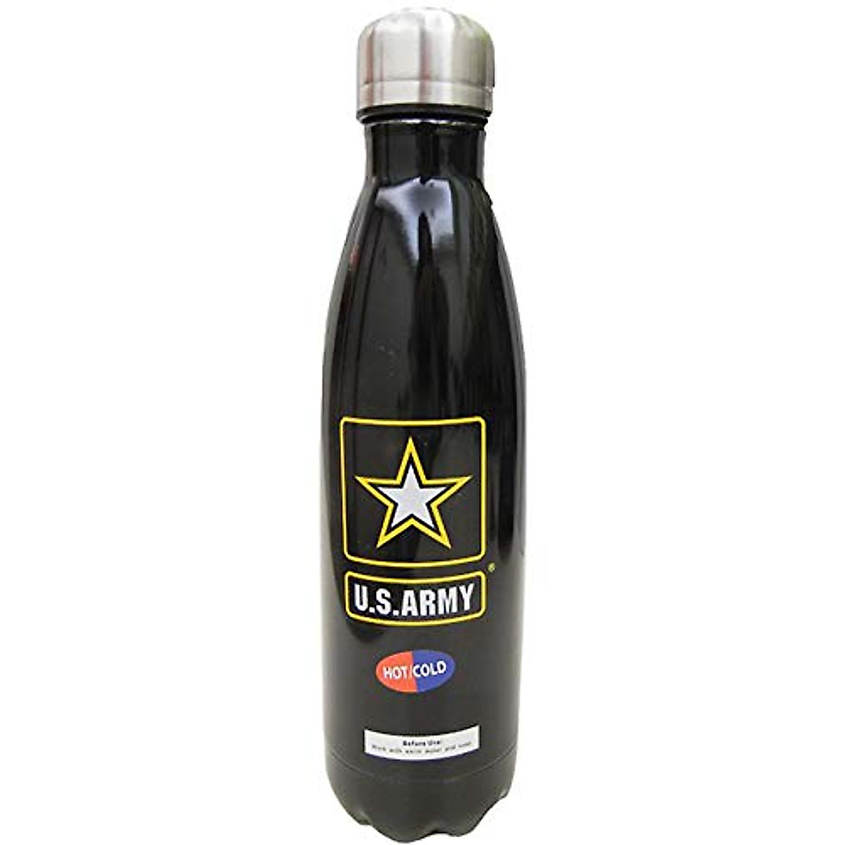 U.S. Army Military Logo Stainless Steel Double Wall Vacuum Insulated Water Bottle Cola Shape Travel Thermal Flask