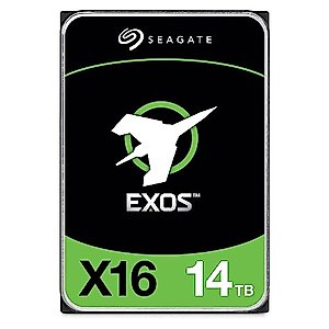Seagate Exos X16 14TB 7200 RPM SATA 6Gb/s 256MB Cache 3.5-Inch Internal Data Center HDD Enterprise Hard Drive (ST14000NM001G)