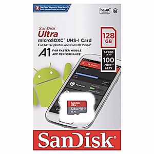 Sandisk Micro SDXC Ultra MicroSD TF Flash Memory Card 128GB 128G Class 10 works with GoPro Hero 3 Black, Silver, & White Edition Cam Camera Go Pro w/ Everything But Stromboli Memory Card Reader…