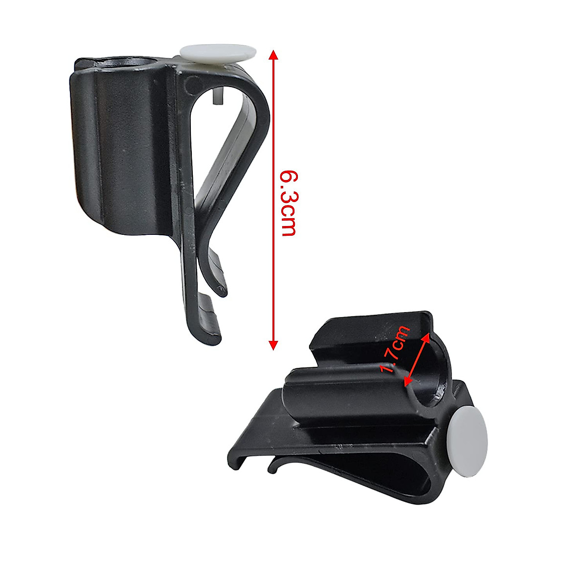 2PCS Golf Club Bag Clips On Putter Clamp Holder Organizer Value Durable Plastic Black Putting Clip Golf Accessories for Men Women Golfer