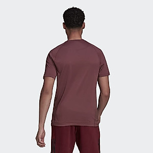 adidas Men's Yoga Tee, Quiet Crimson, Medium