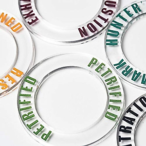 DND Condition Markers Rings 90 PCS Status Effect Markers in 18 Conditions & Colors RPG Tabletop Gaming Great DM Tool for Dungeons & Dragons, Pathfinder and RPG Miniatures