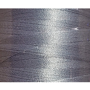 Robison-Anton 2 Ply Super Bright Polyester Embroidery Thread, 40Wt/120D/5500 yd, Silvery Gray