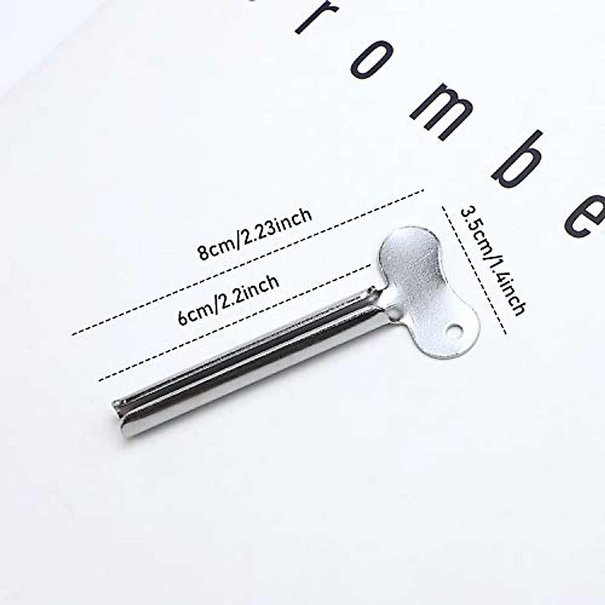 Azure Zone, 10 Pcs Stainless Steel Toothpaste Tube Squeezers Key Roller Tube Creams Paint Squeezer Tool for Bathroom Hair Dye Cosmetic