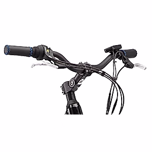 Schwinn Kettle Valley Adult Electric Bike, 18.5-Inch Aluminum Frame, 7 Speed, 700c Wheels, 375Wh Battery, Gloss Black