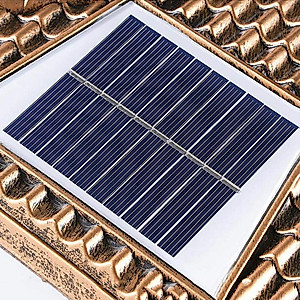 Ornaments Sculpture Statue Decoration Sculptures Solar Pillar Light Decoration Artware Outdoor Waterproof Garden Lights Home Door Post Wall Decoration Lamp Craft-B