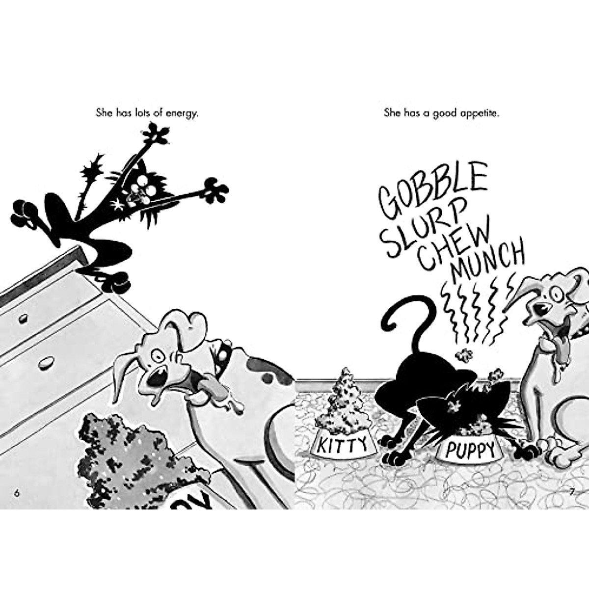 Bad Kitty Goes to the Vet (paperback black-and-white edition)