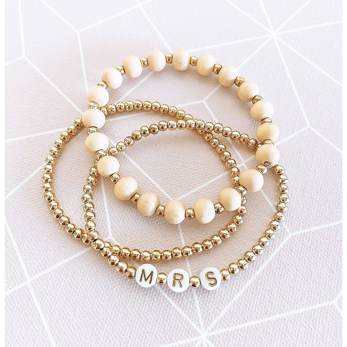 Mrs Beaded Bracelet Gift Jewelry for Bride Future Mrs Gifts Bride to Be Bracelet