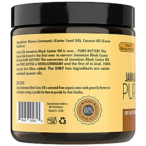 Sunny Isle Coconut Jamaican Black Castor Oil Pure Butter 4oz
