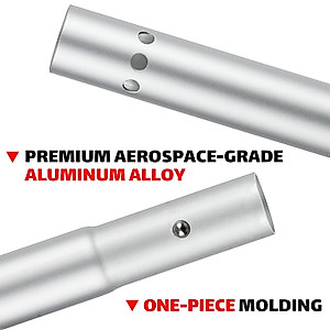 Overmont Kayak Paddle 230cm/90.5in Heavy Duty Aluminum Alloy Lightweight Boating Oar for Inflatable Kayaks with Paddle Leash