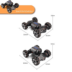 FUUY RC Drift Car Hot Wheels Smart Hand Controll RC Car Double-Sided Driving RC Drift Trunk Twist Remote Control Car for Teen Boys Idea