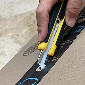 Cool Hand Snap Off Utility Knife Blades 18mm 10-Pack，Quality Zirconia Ceramic, Sharper, Replacement Blades for Box Cutter/Utility Knife, 3.94'' x 0.71'' x 0.025''