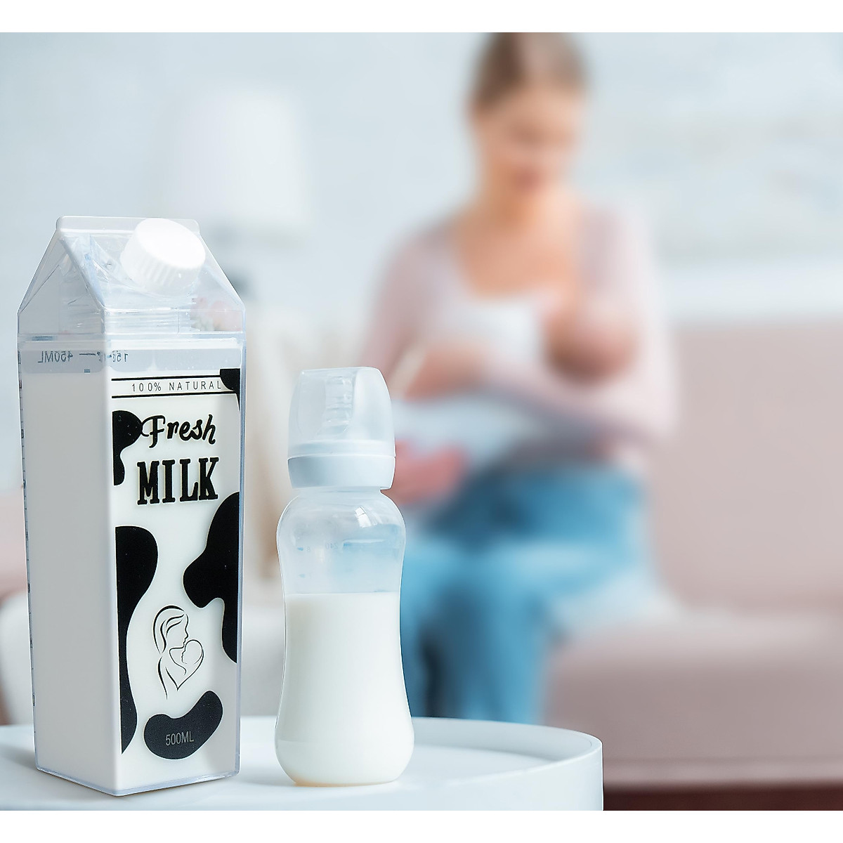 Avalyr 3-Pack 500ml Formula Container & Breast Milk Storage Containers with Lids for Fridge - Perfect Breast Milk Pitcher for Refrigerator & Breastmilk Storage Bottle