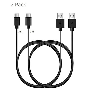 MYFON USB A to USB C Cable, USB Type C Cable, 2 Pack [3FT, 3FT], Fast Charging Cable, High Speed Data Transfer Cable, Android Phone Cable for Galaxy S10 S9 and More, Trustable