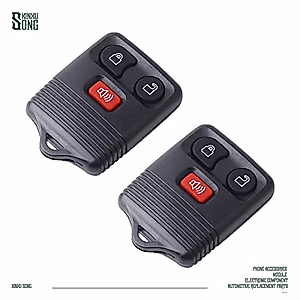 XINXUSONG (Set of 2) Car Key Fob Keyless Entry Remote 3 Button Replacement for 1998-2016 F150 F250 F350 - CWTWB1U331, CWTWB1U212, CWTWB1U345, GQ43VT11T