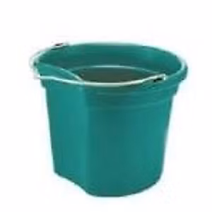 18 Qt Quart Flat Back Durable Feed Water Heavy Duty Bucket Teal