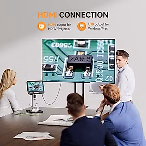 Elikliv EDM402 Max 10.1" HDMI Digital Microscope 1200X with 2K IPS Screen, 24MP LCD Digital Microscope with 64GB TF Card, Bottom Transmitted Light, 10" Long Stand for Entire Coin, PC/TV Compatible