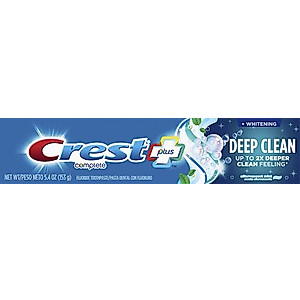 Crest Complete Plus Deep Clean Complete Whitening Toothpaste, Effervescent Mint, 5.4 oz, 4.050 Lb