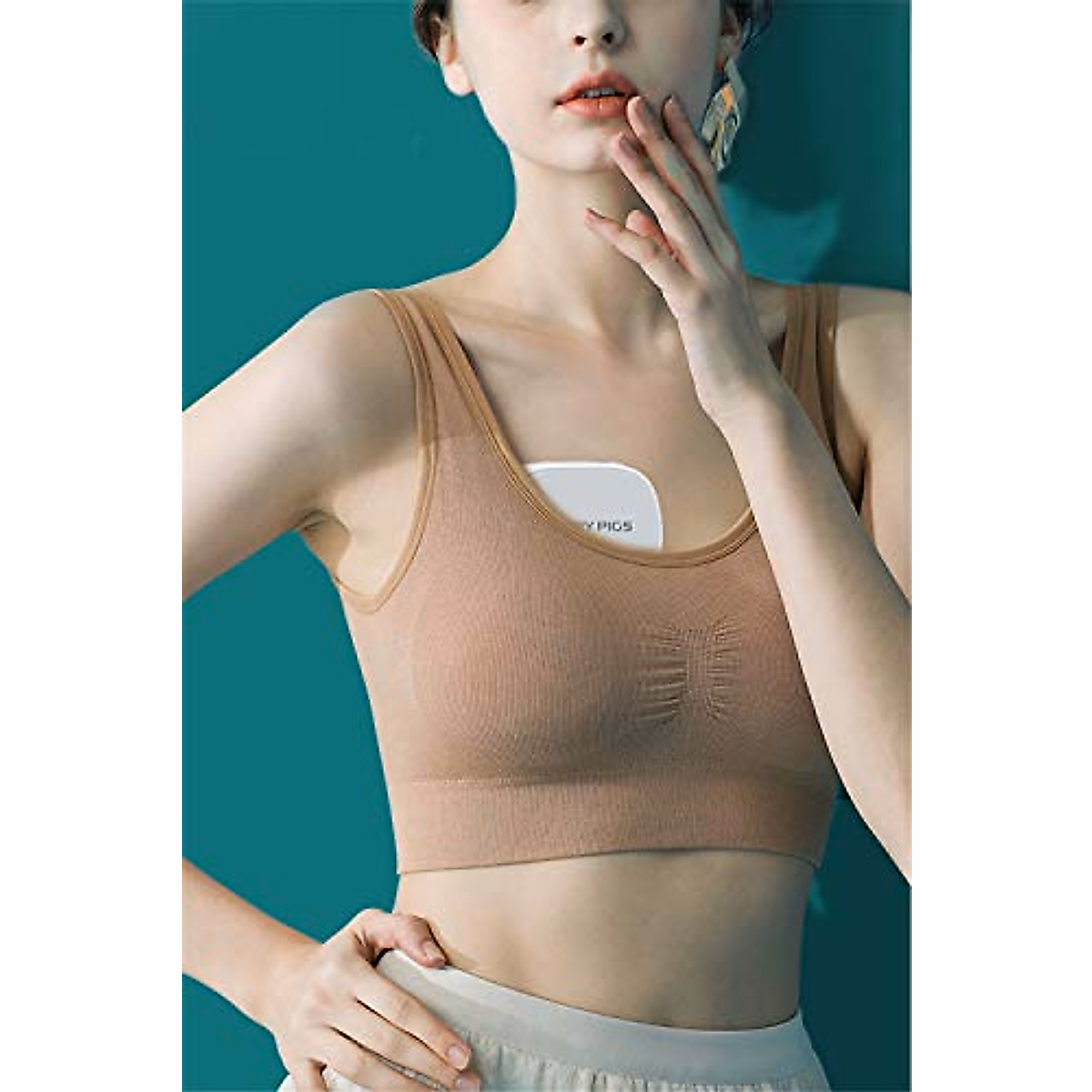 Wearable Breast Pump,Quiet & Hands-Free,Portable,in-Bra Double Electric Breast Pump,Pain Free Strong Breastfeeding Pump Strong Suction (Gray)