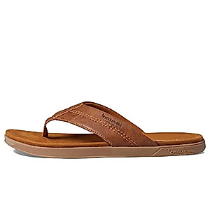 Koolaburra by UGG Men's TREEVE Sandal Flip-Flop, Chestnut, 12